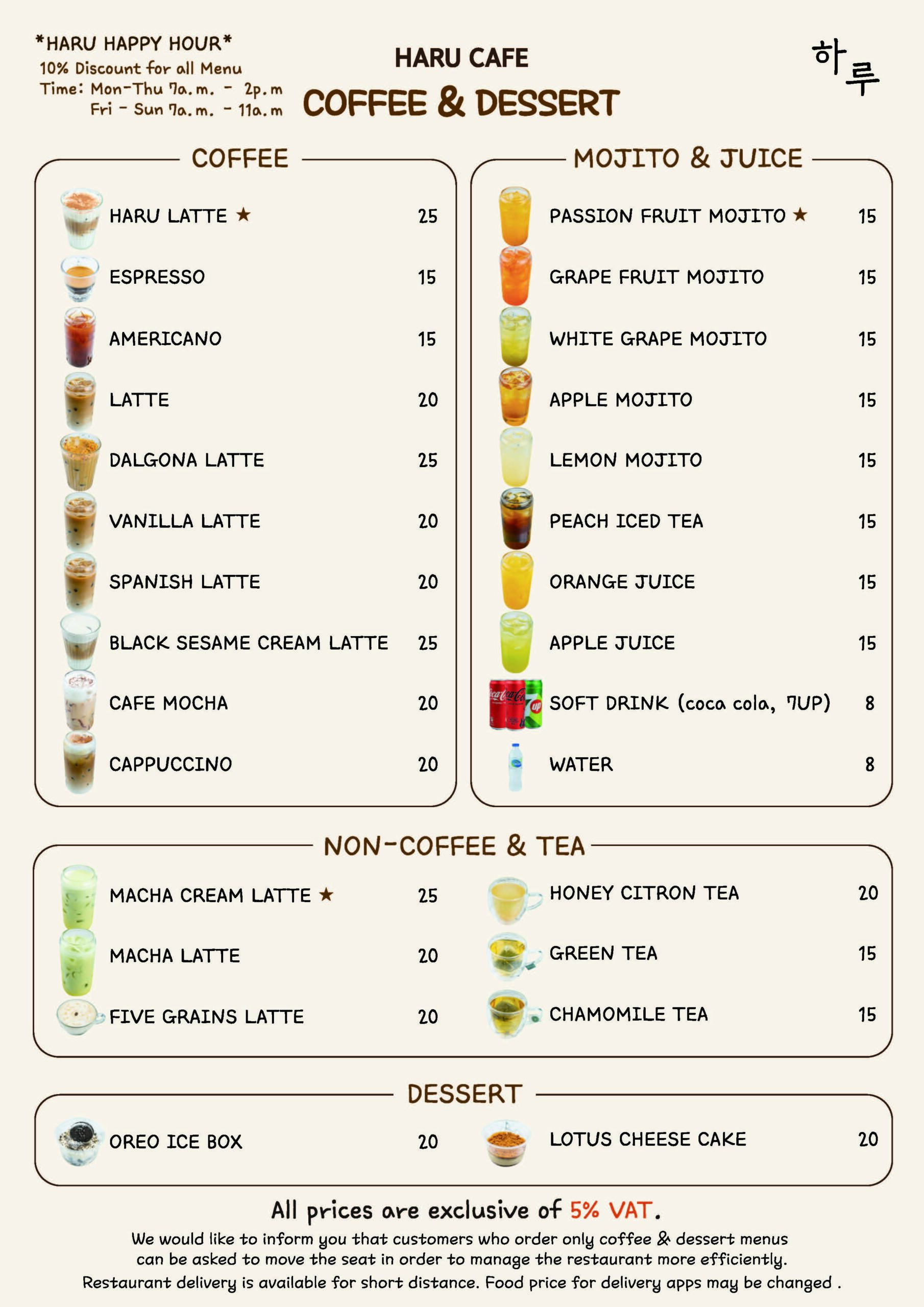 Haru Menu – Haru Restaurant